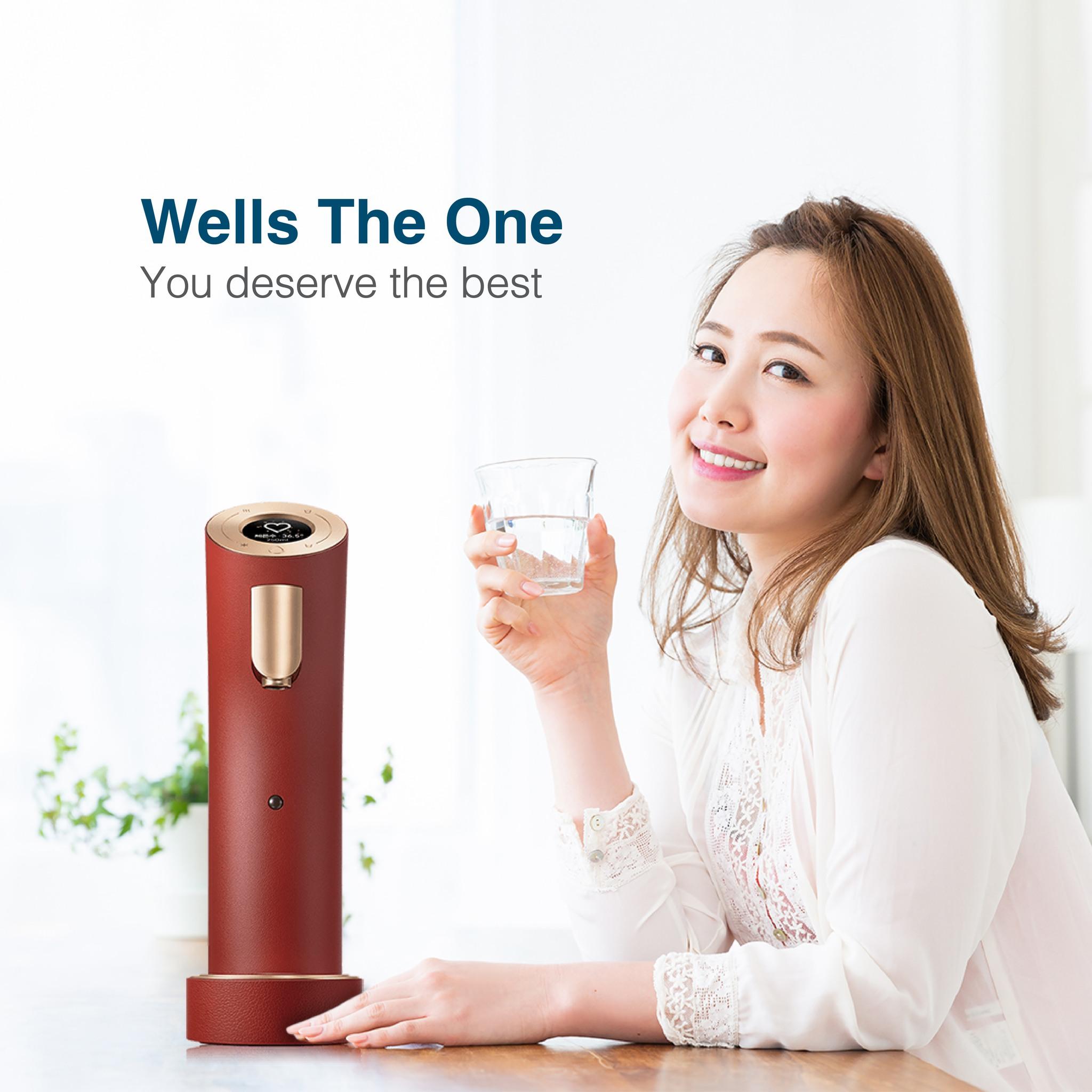 Drinking from an Award-winning water dispenser that looks really sleek ...